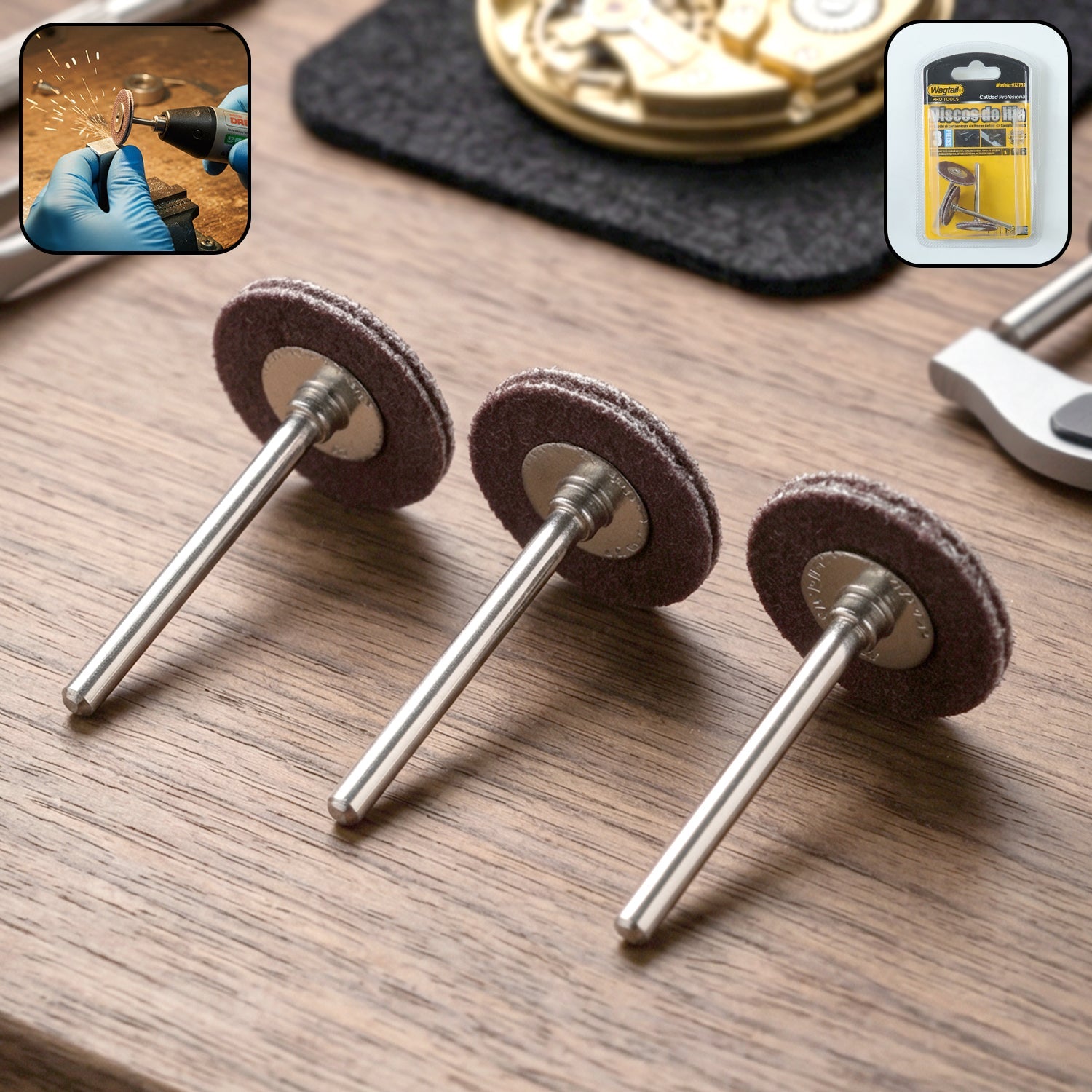 Wagtail Mini Rotary Tool Grinding Wheel Disc 3Pc Set – gambitproduct.com
