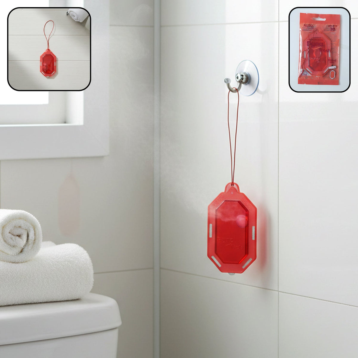 Hanging Bathroom Air Freshener Apple Barry Gel (1 Pc, 9.5 Gm ...