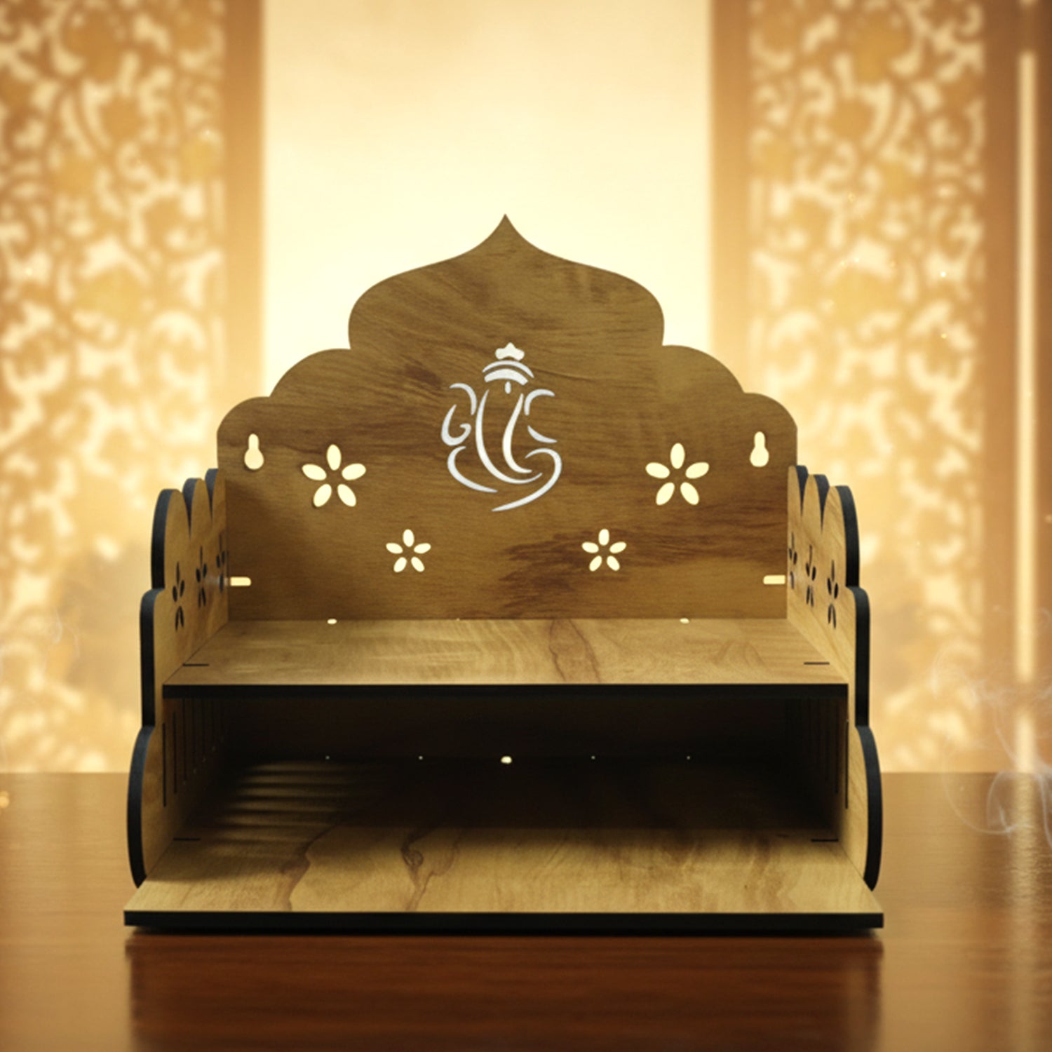 Wooden Temple Style Home Mandir stand for Pooja – gambitproduct.com
