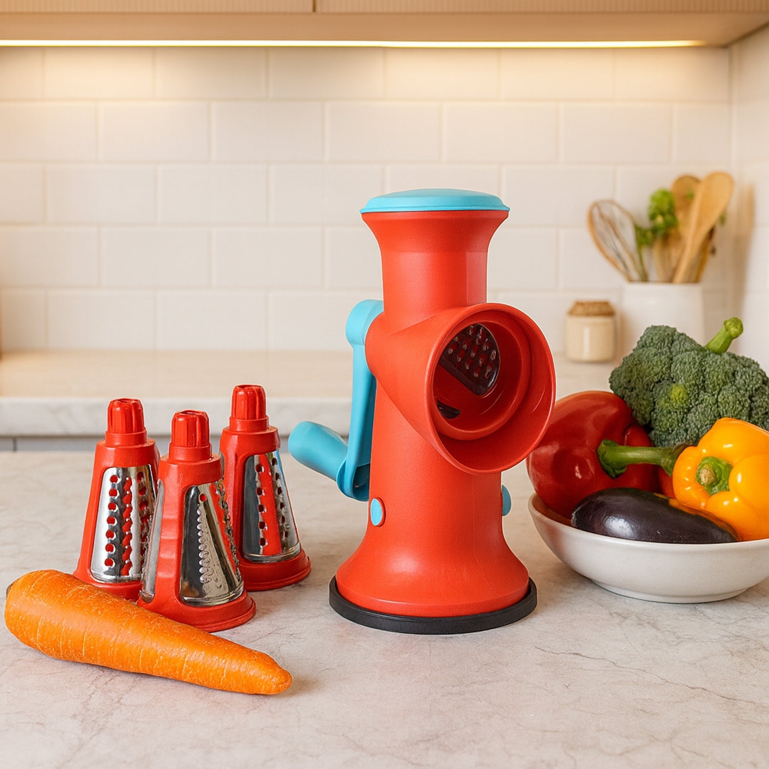 Apex 4 in 1 Signature Rotary Grater with Interchangeable Blades ...