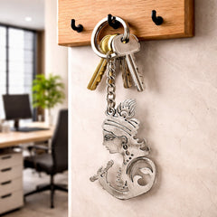 Premium Metal Krishna Face Keychain 1 Pc – gambitproduct.com