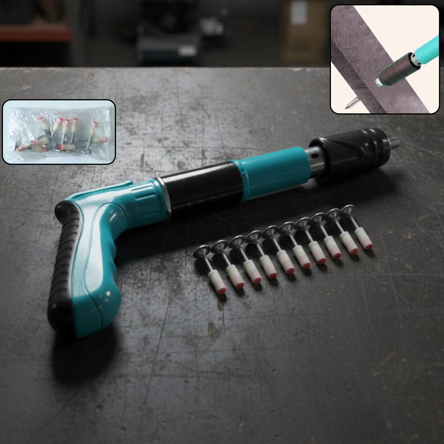 Manual Wall Fastening Tool Nail Gun with Steel Nails Set (1 Set ...