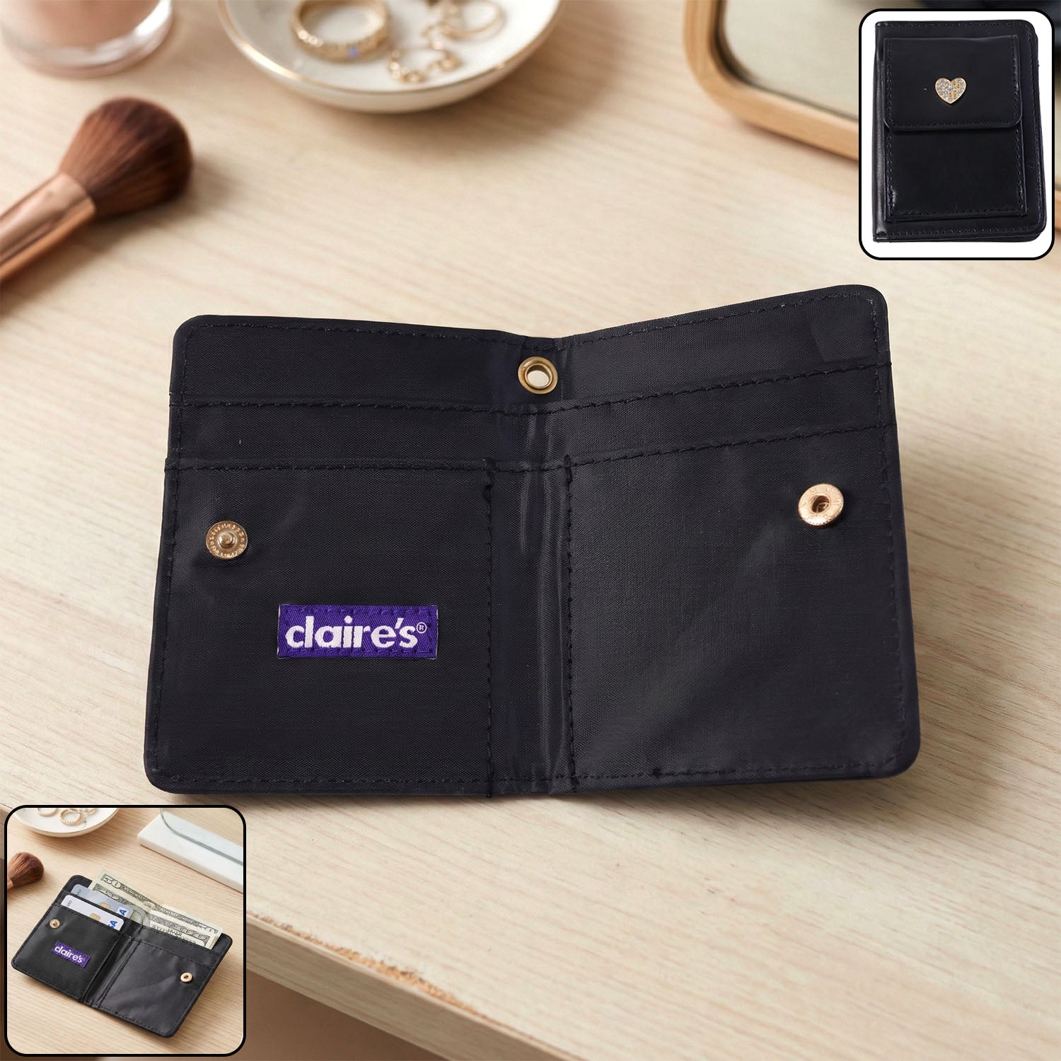 Compact Snap Button Card Holder Wallet (1 Pc) – gambitproduct.com